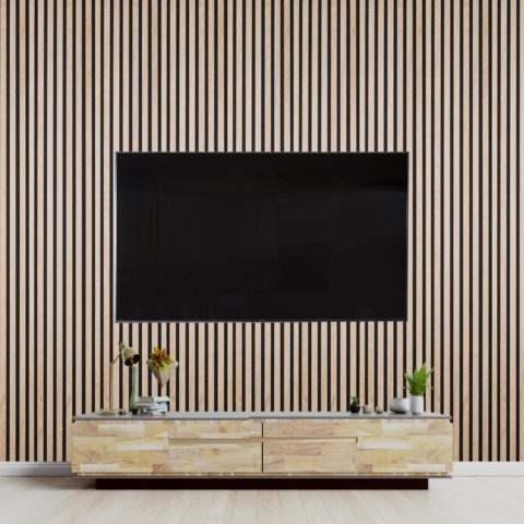 mur TV tasseau bois : conseils, inspirations et tutos | Decoon